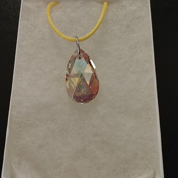 Jewelry | Sunshine Gold Crystal Teardrop Necklace | Poshmark